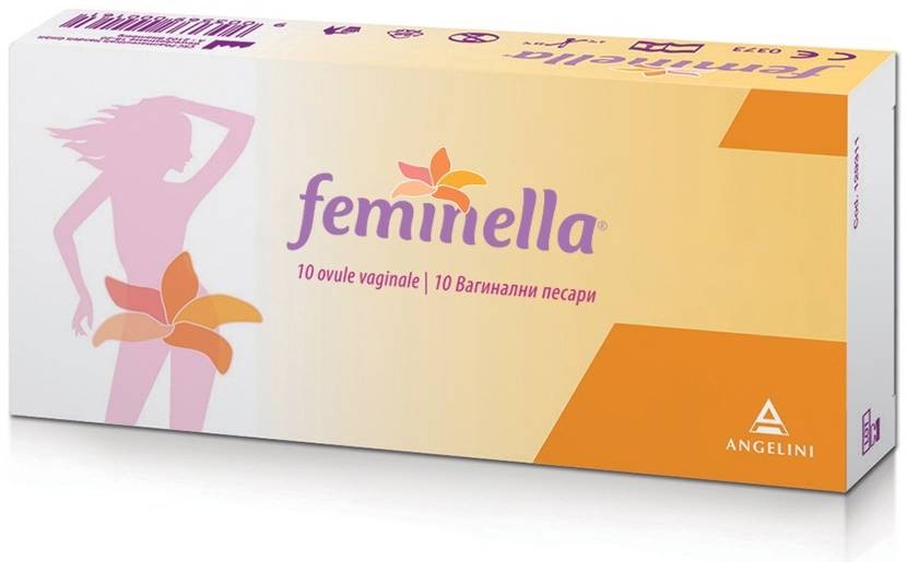 Feminella, 10 вагинални песари, Angelini | Ozone.bg