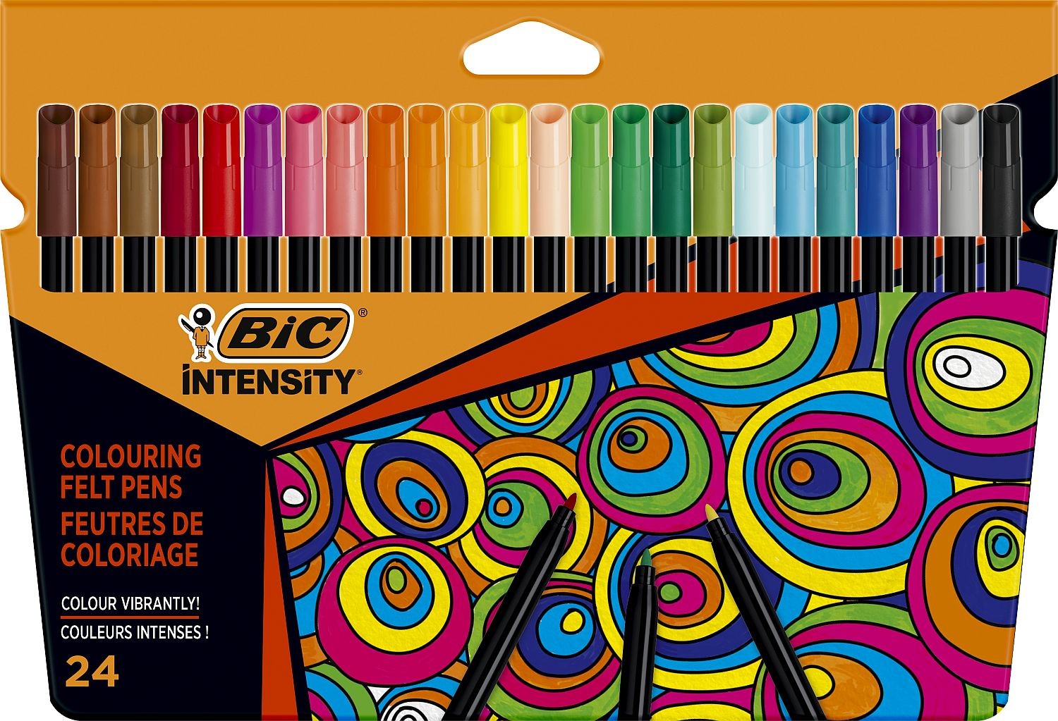 Флумастери BIC Intensity - 24 цвята | Ozone.bg