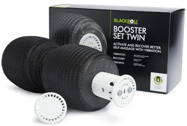 Фоумролер с масажор Blackroll - Booster Set Twin, черен | Ozone.bg