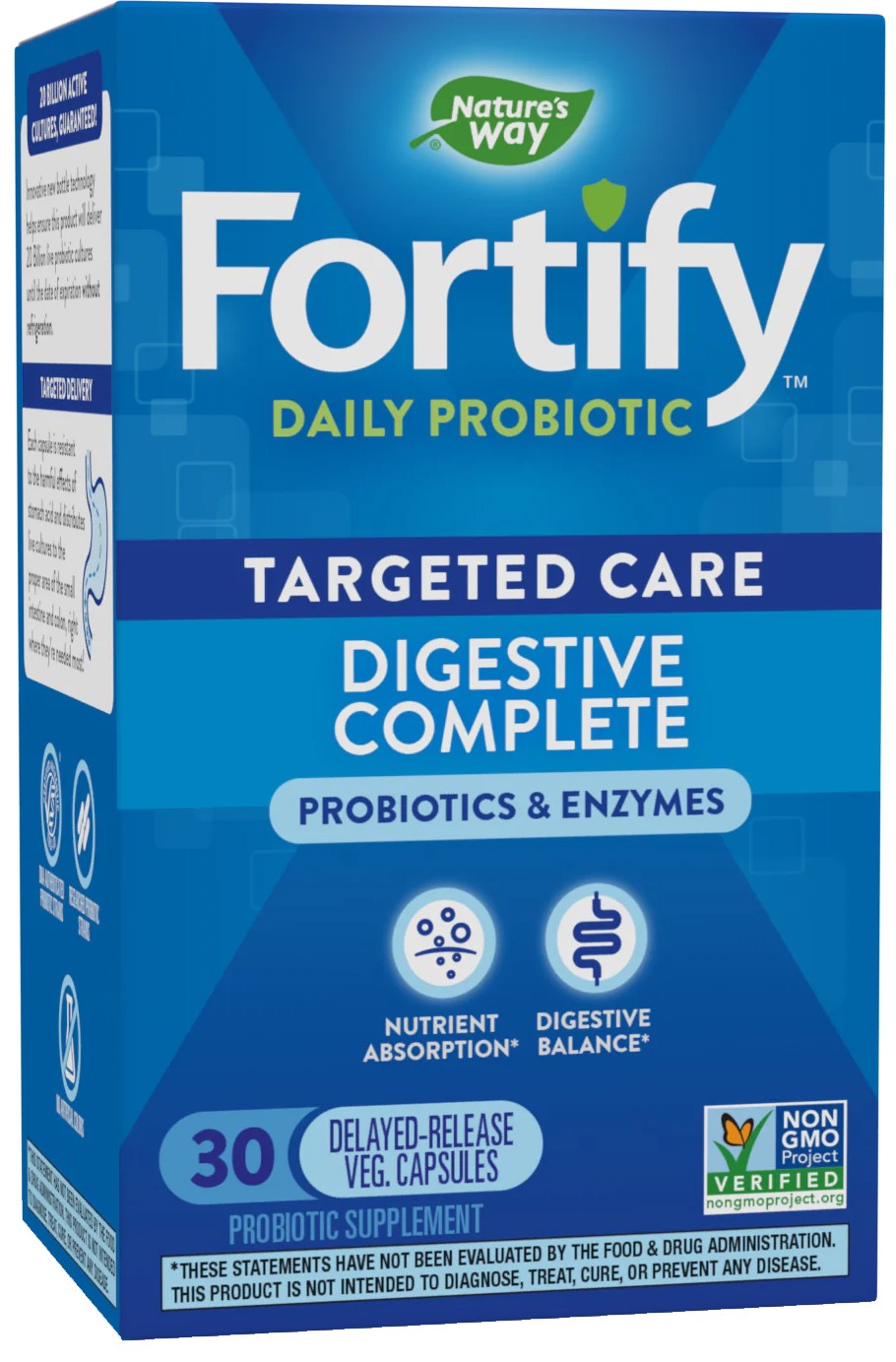 Fortify Daily Probiotic Digestive Complete, 30 капсули, Nature's Way ...