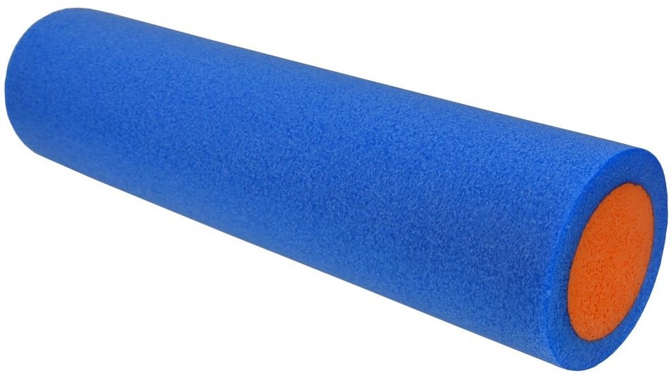 Фоумролер за пилатес и йога Maxima - 60 х 15 х 15 cm, син/оранжев ...
