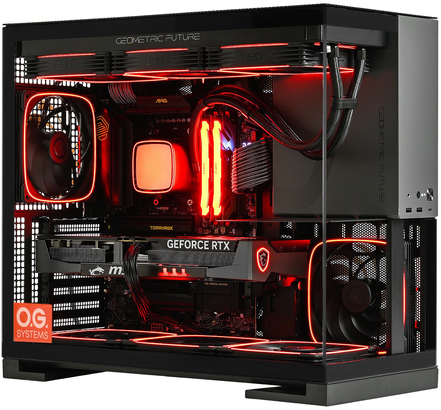 Гейминг компютър OGS M5 IE (AMD) - Ryzen 7 9800X3D, RTX 5080, 32GB, 2TB ...