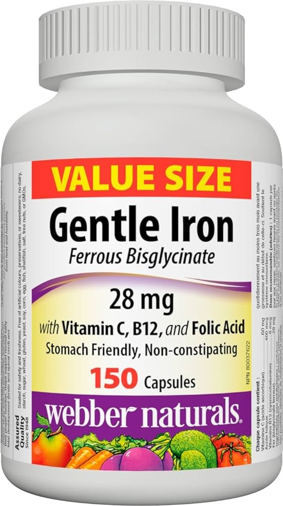 Gentle Iron, 150 капсули, Webber Naturals | Ozone.bg
