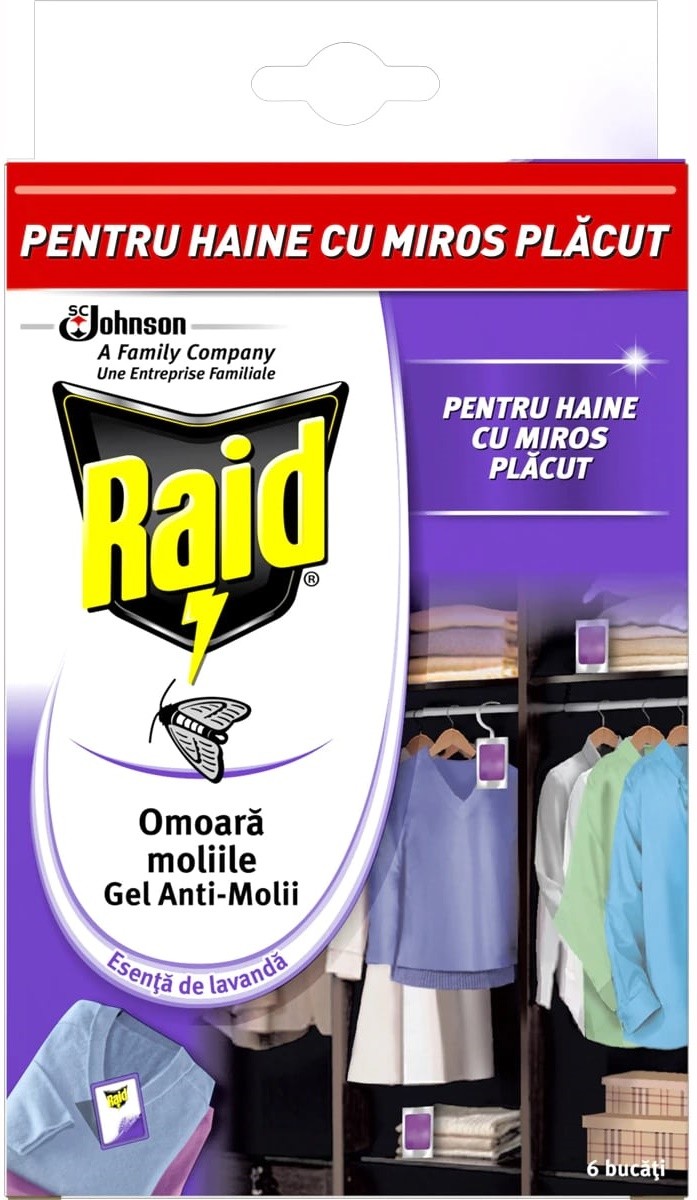 Raid Гел срещу молци, Мултипак, 6 броя | Ozone.bg