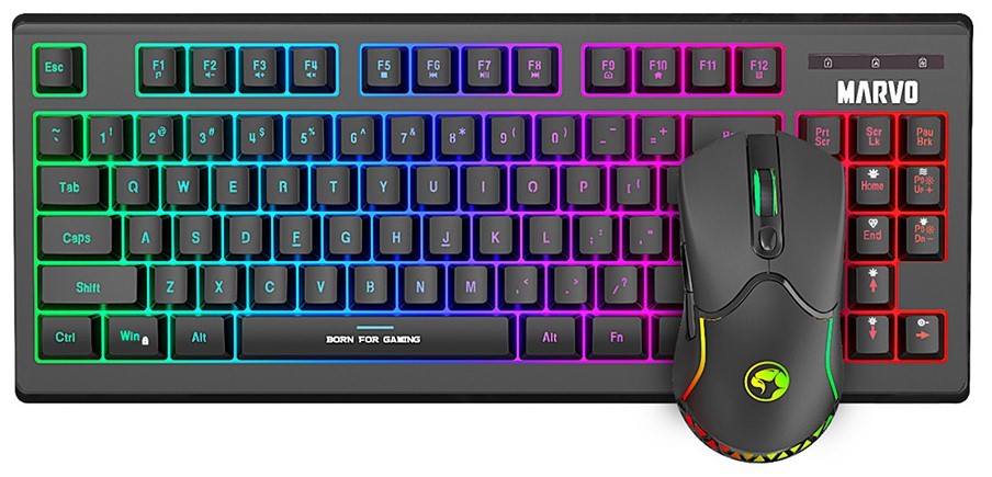 Гейминг комплект Marvo - COMBO KW516, безжичен, черен | Ozone.bg