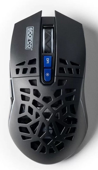 Гейминг мишка Sparco - SPWMOUSE CLUTCH, оптична, безжична, черна | Ozone.bg