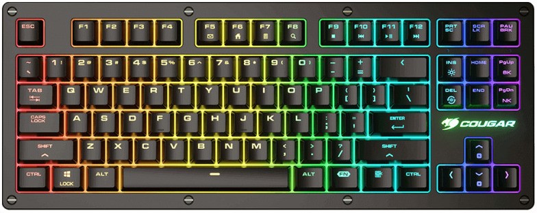 Гейминг клавиатура COUGAR - Puri TKL, RGB, черна | Ozone.bg