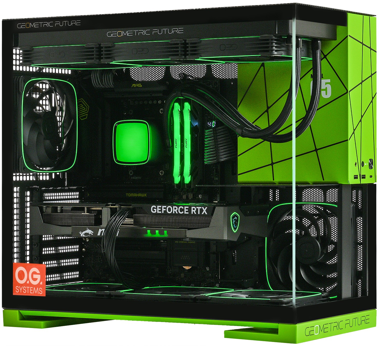 Гейминг компютър OGS M5 Neon Stone IE (AMD) - Ryzen 7 9800X3D, RTX 5080 ...