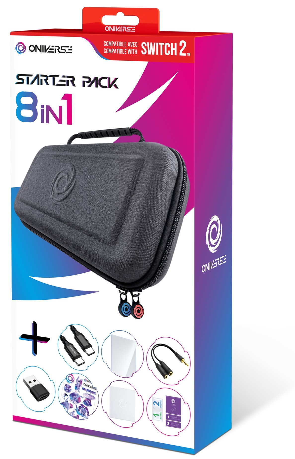 Гейминг комплект Oniverse - Starter Pack 8 in 1 (Nintendo Switch 2) | Ozone.bg