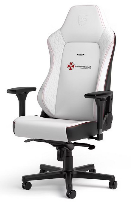 Гейминг стол noblechairs - HERO Resident Evil Umbrella Edition, бял ...