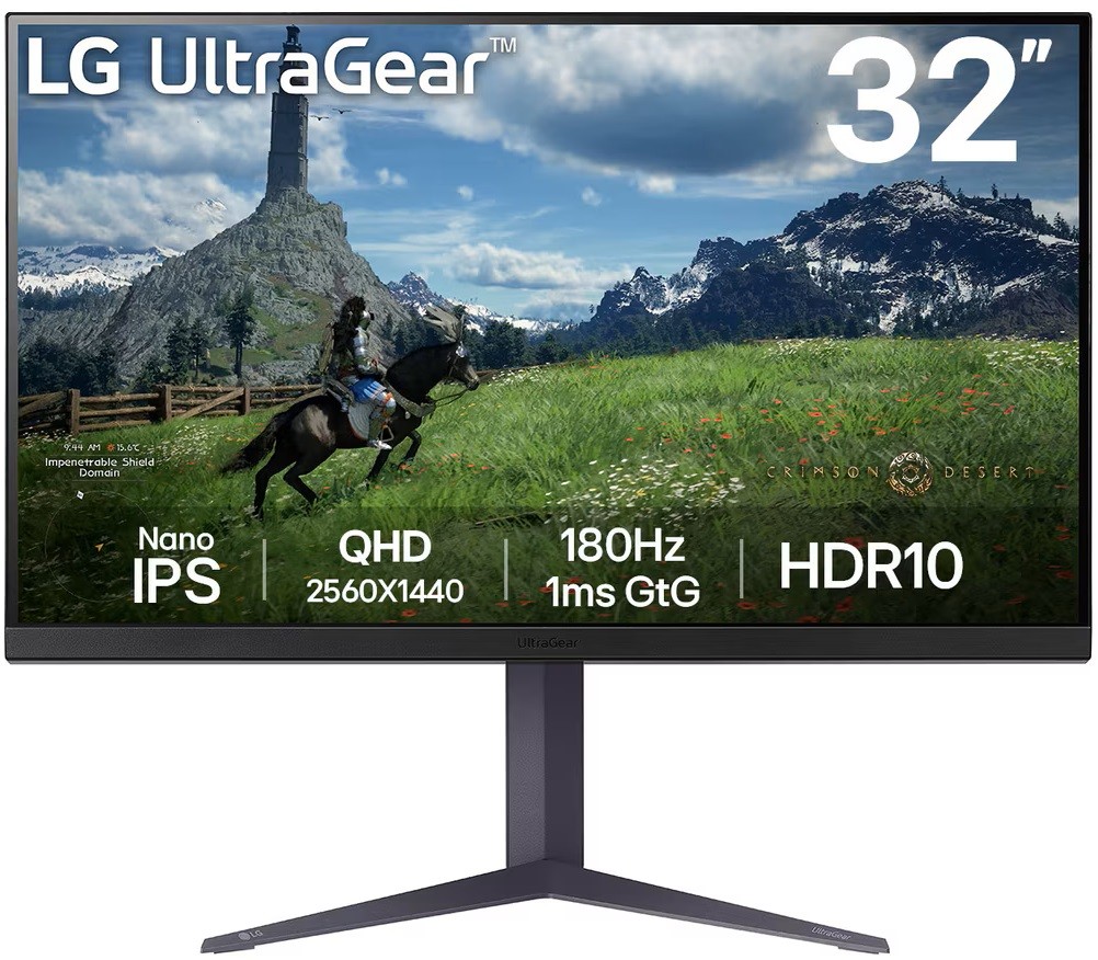 Гейминг монитор LG - 32GS85Q-B, 31.5'' UltraGear, 180Hz, 1ms, Nano IPS ...
