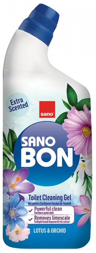 Гел за тоалетна чиния Sano - WC Bon Lotus & Orhidee, 750 ml | Ozone.bg
