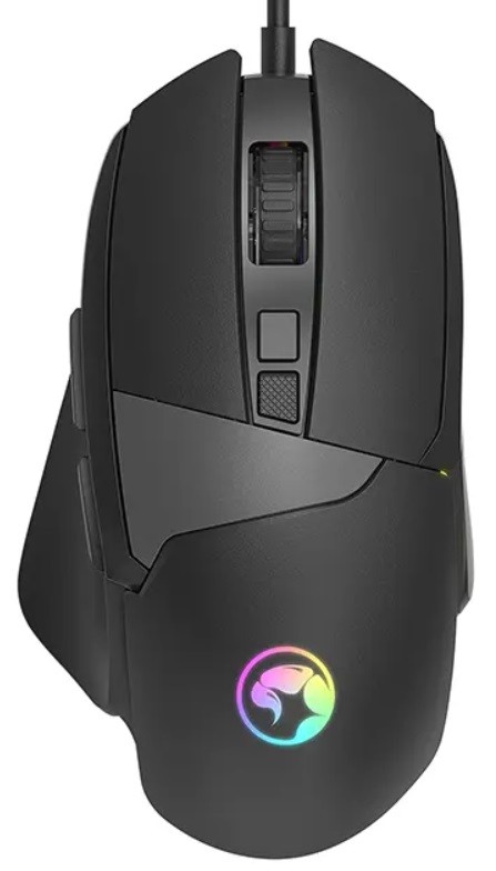 Гейминг мишка Marvo - M411 RGB, оптична, черна | Ozone.bg