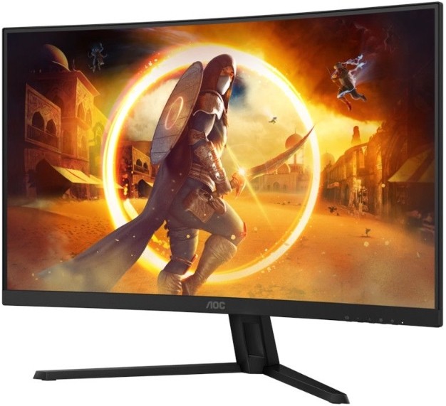 Гейминг монитор AOC - CQ32G4VE, 31.5'', 180Hz, 1ms, Curved, черен/сив ...