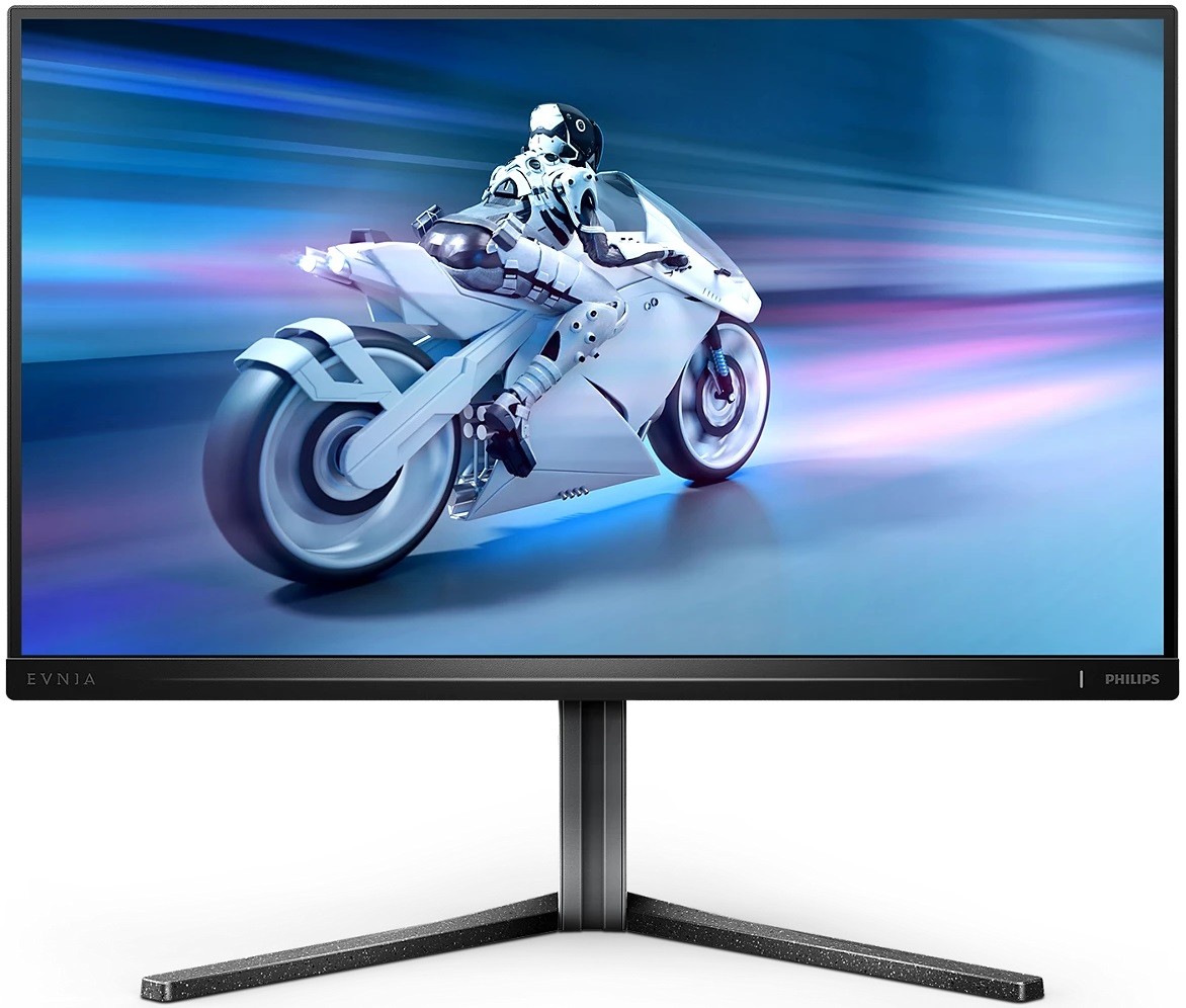 Гейминг монитор Philips - Evnia, 24.5'', 240Hz, 1ms, Fast IPS WLED, сив ...