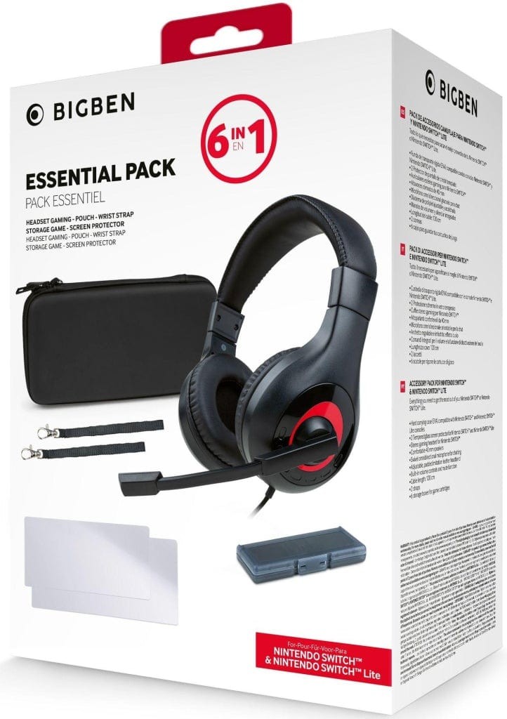 Гейминг комплект Big Ben - Essential Pack 6 in 1 (Nintendo Switch ...
