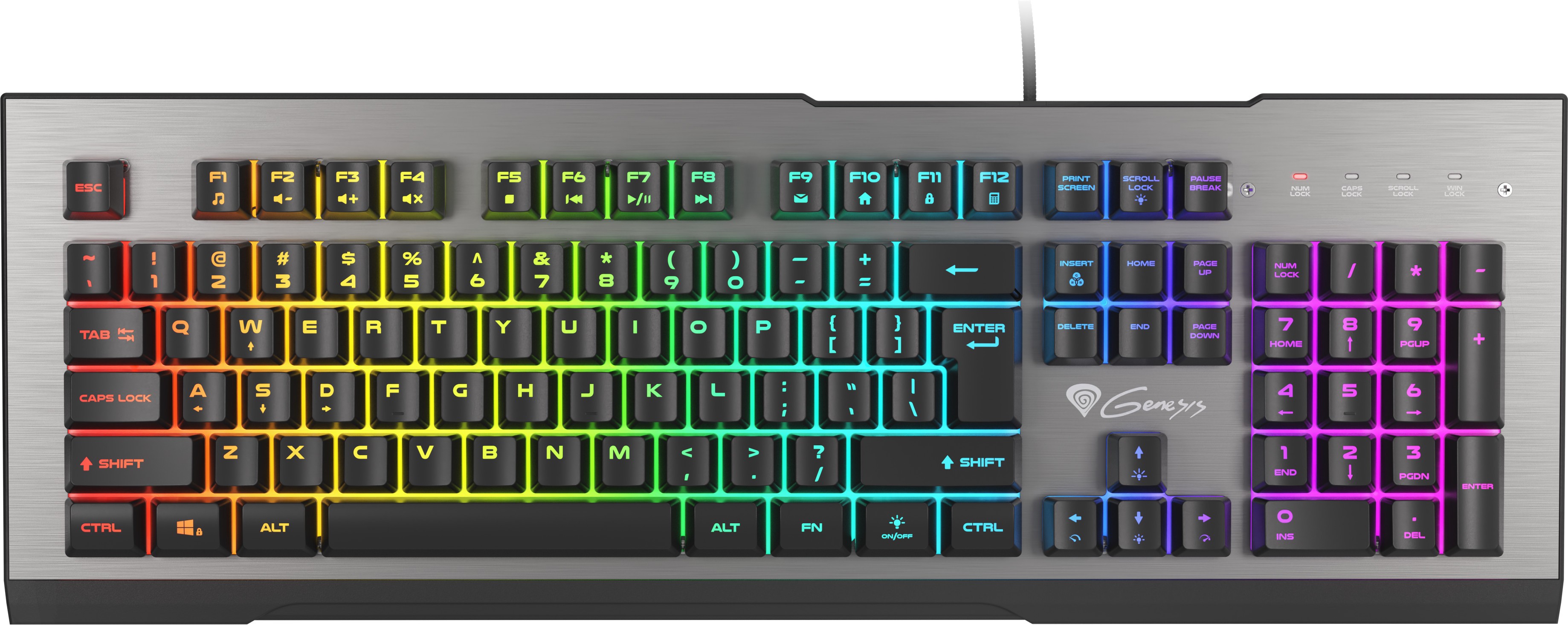 Genesis Gaming Keyboard Rhod 500 RGB Backlight US Layout | Ozone.bg
