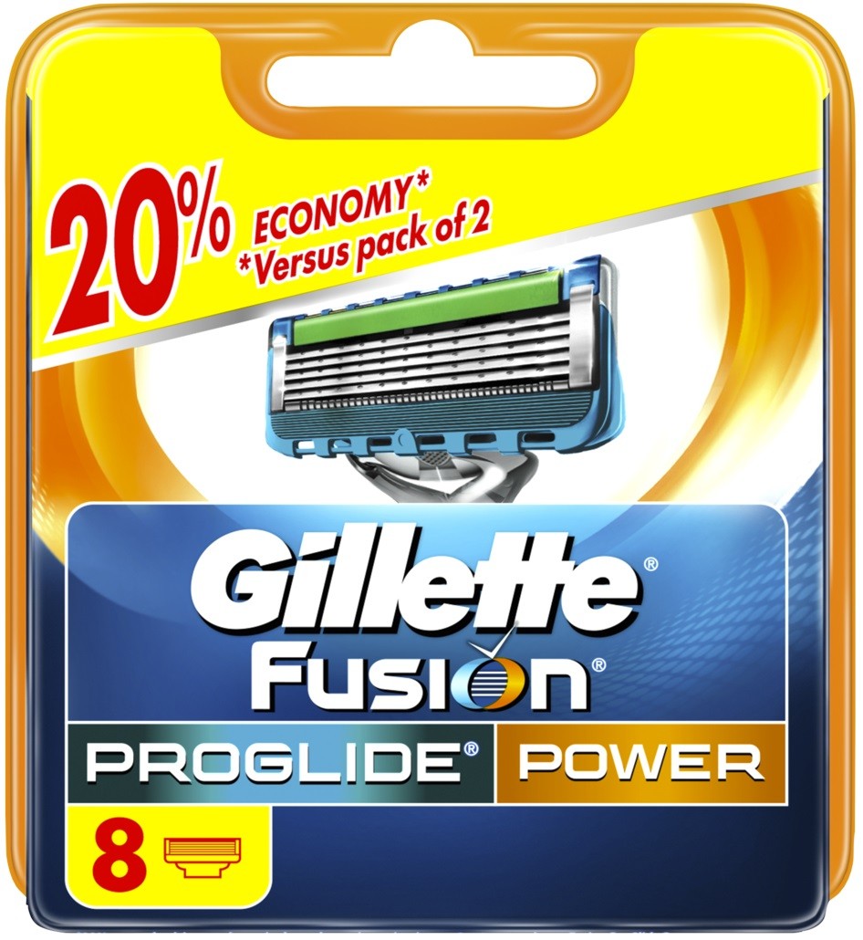 Gillette Fusion Резервни ножчета ProGlide Power, 8 броя | Ozone.bg