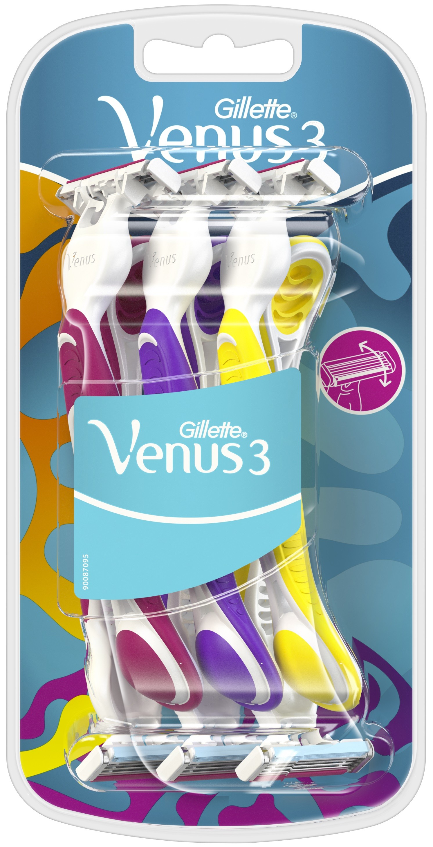 Gillette Venus 3 Дамска самобръсначка Multi, 6 броя | Ozone.bg