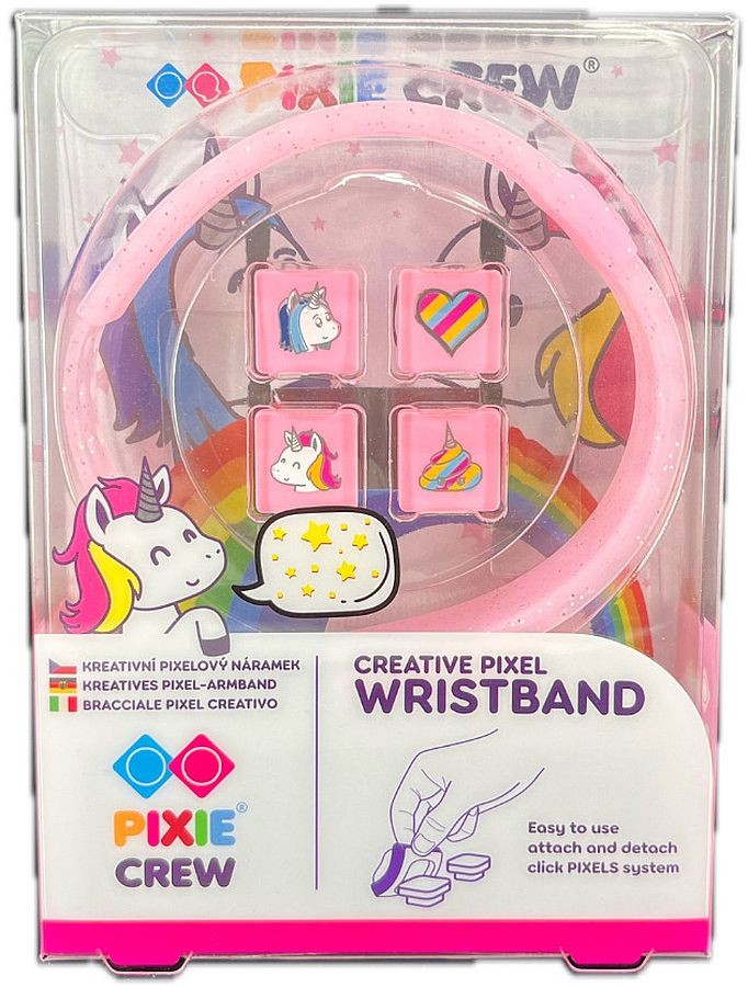 Гривна с пиксели Pixie Crew - Pink Glitternox | Ozone.bg