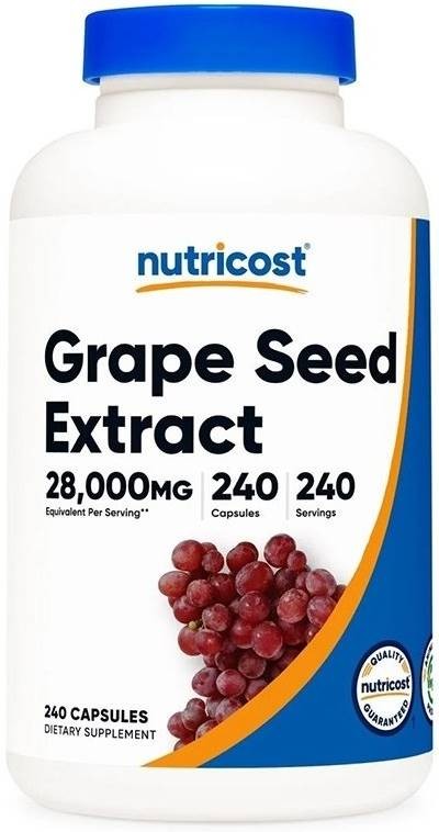 Grape Seed Extract, 240 капсули, Nutricost | Ozone.bg