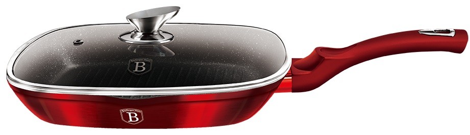 Грил тиган с капак Berlinger Haus - Metallic Line Burgundy Edition | Ozone.bg