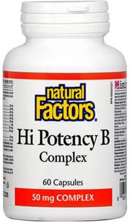 Hi Potency В Complex, 60 капсули, Natural Factors | Ozone.bg