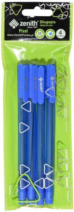 Химикал Zenith Pixel - 0,5 mm, 4 бр, син | Ozone.bg
