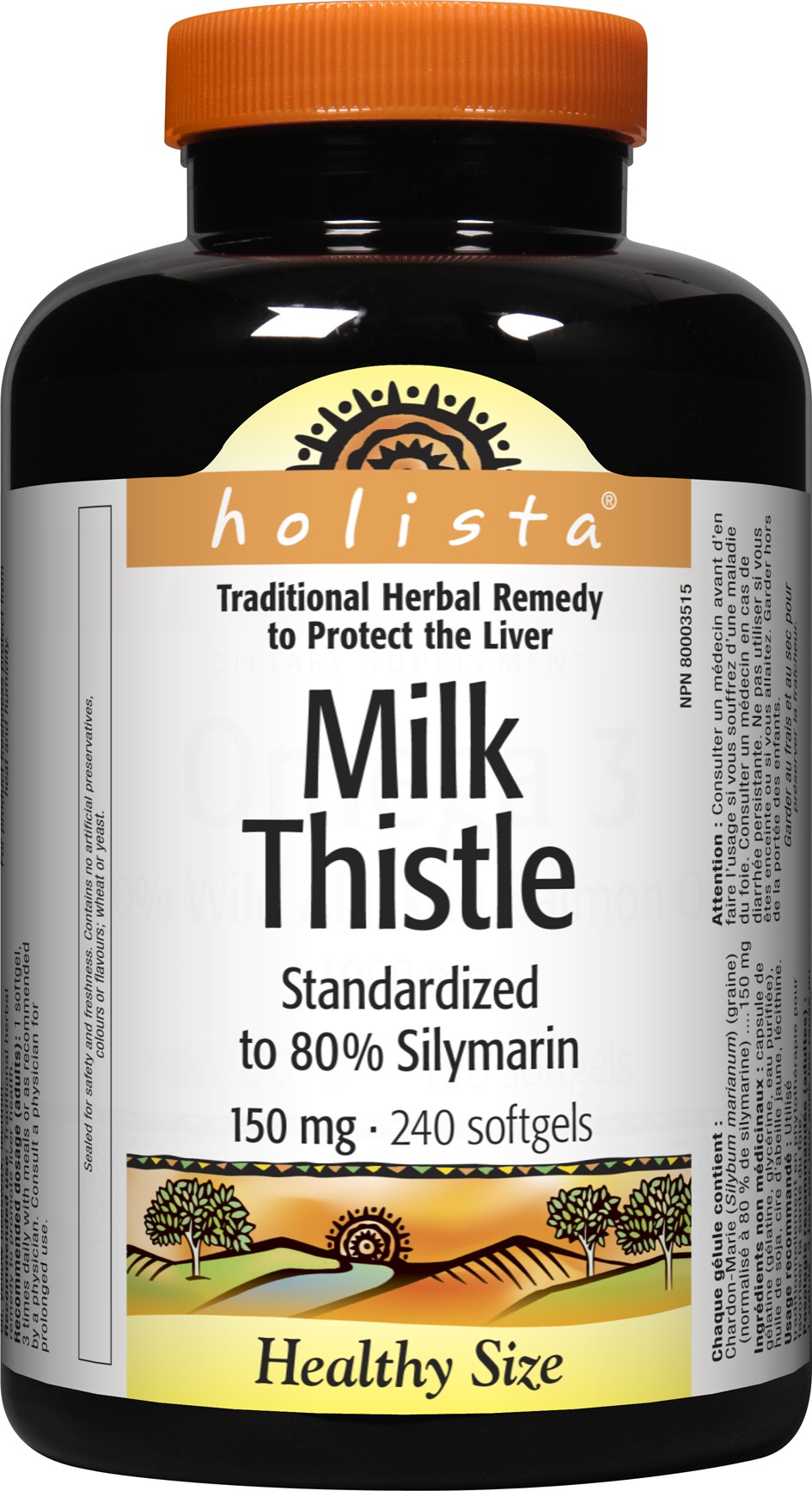 Holista Milk Thistle, 150 mg, 240 капсули, Natural Factors | Ozone.bg