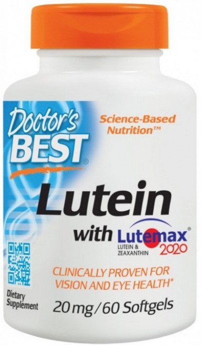 Lutein with Lutemax, 20 mg, 60 капсули, Doctor's Best | Ozone.bg