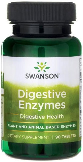 Digestive Enzymes, 90 таблетки, Swanson | Ozone.bg
