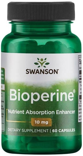 Bioperine, 10 mg, 60 капсули, Swanson | Ozone.bg