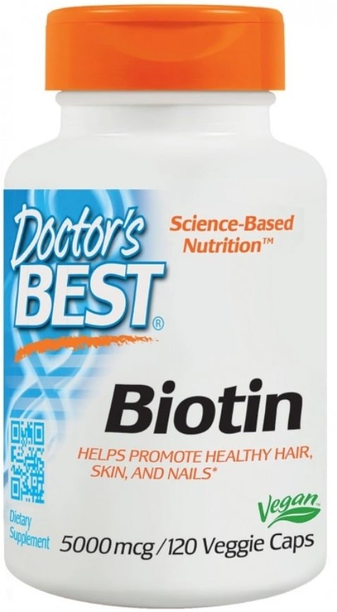 Biotin, 5000 mcg, 120 капсули, Doctor's Best | Ozone.bg