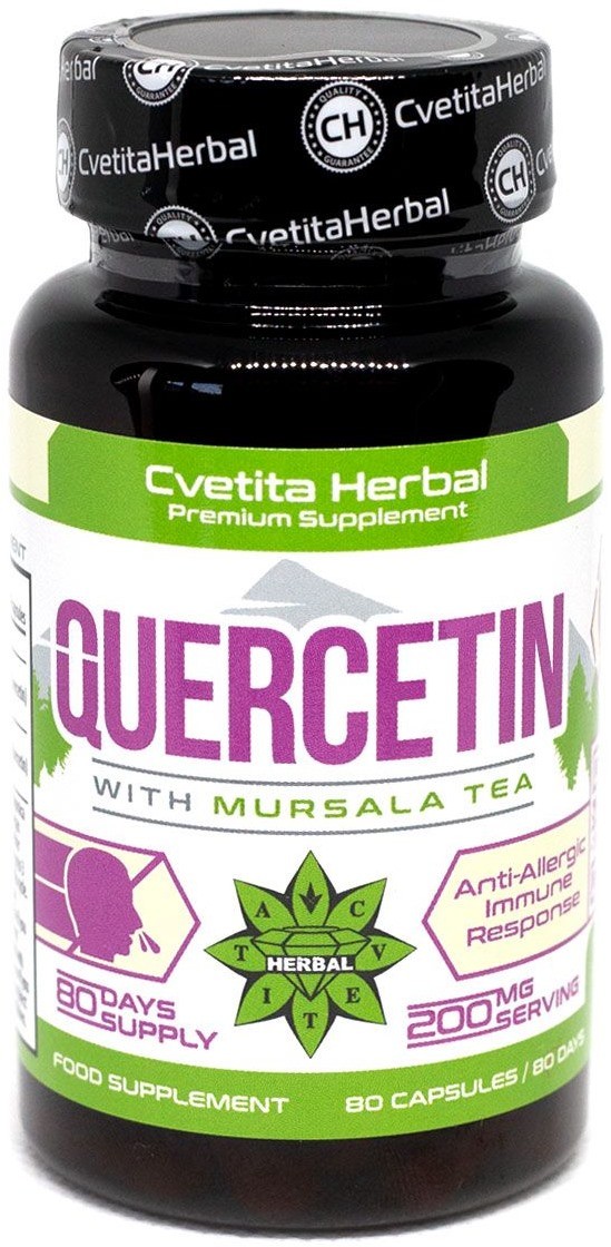 Quercetin with Mursala Tea, 80 капсули, Cvetita Herbal | Ozone.bg
