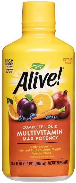 Alive Multivitamin Max Potency, цитрус, 900 ml, Nature's Way | Ozone.bg