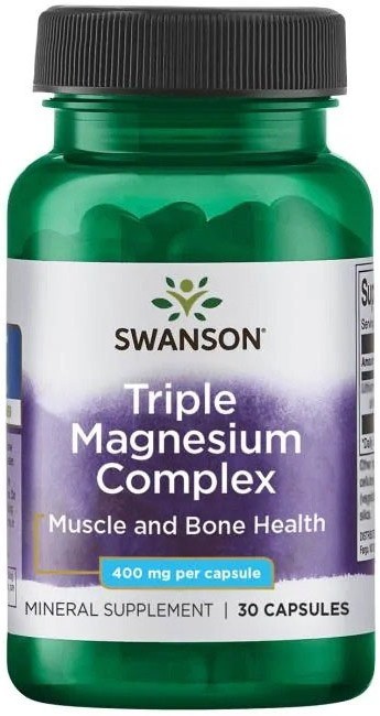 Triple Magnesium Complex, 400 mg, 30 капсули, Swanson | Ozone.bg