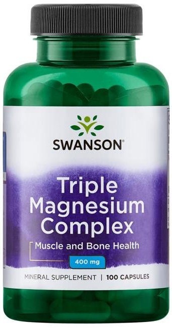 Triple Magnesium Complex, 400 mg, 100 капсули, Swanson | Ozone.bg