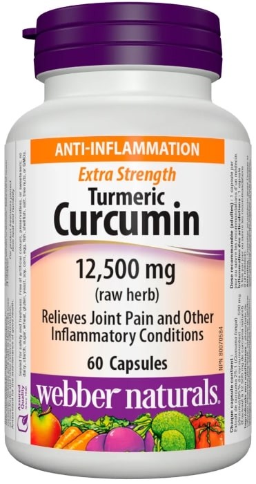 Turmeric Curcumin, 500 mg, 60 капсули, Webber Naturals | Ozone.bg