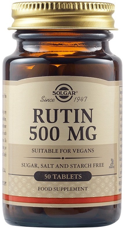 Rutin, 500 mg, 50 таблетки, Solgar | Ozone.bg