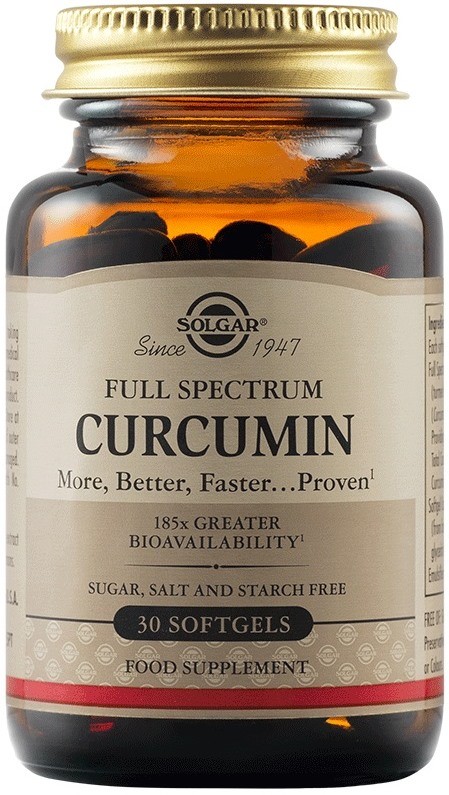 Full Spectrum Curcumin, 30 меки капсули, Solgar | Ozone.bg