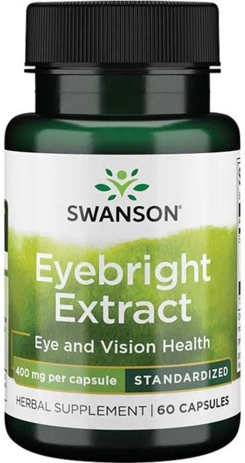 Eyebright Extract, 400 mg, 60 капсули, Swanson | Ozone.bg