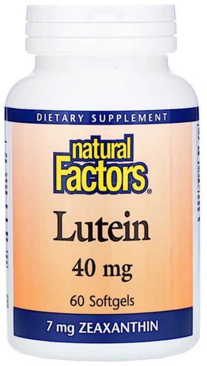 Lutein 40 mg, 60 софтгел капсули, Natural Factors | Ozone.bg