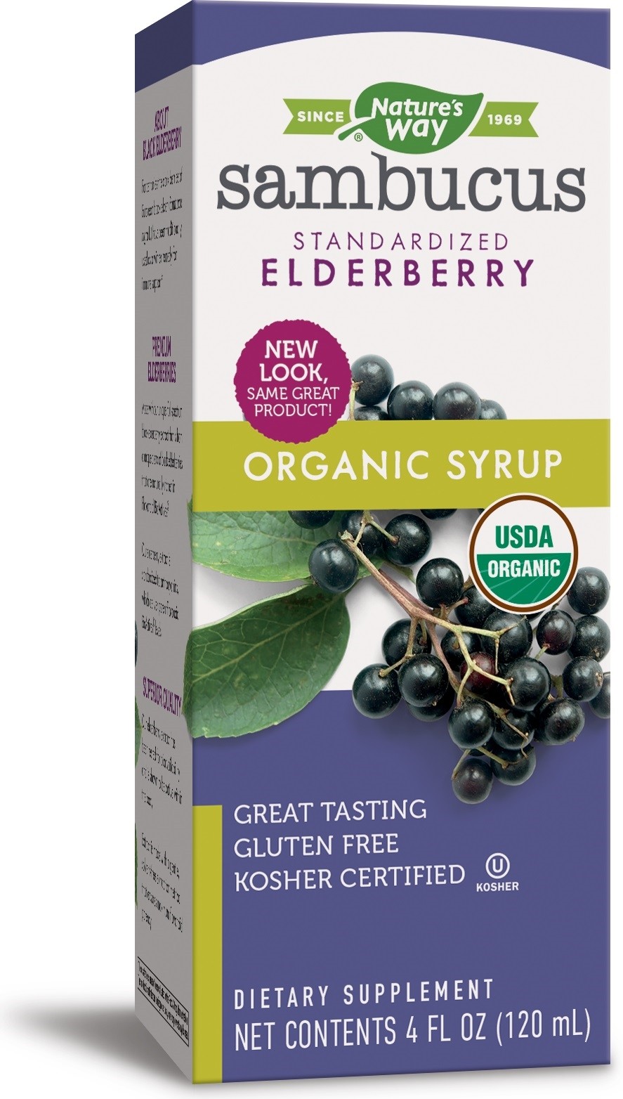 Sambucus Organic Syrup, 120 ml, Nature's Way | Ozone.bg