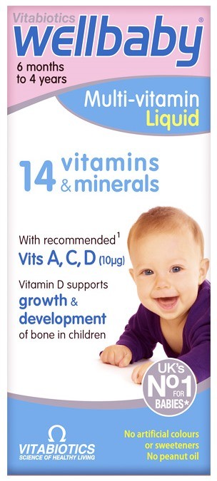 Wellbaby Multi-vitamin Liquid, 150 ml, Vitabiotics | Ozone.bg
