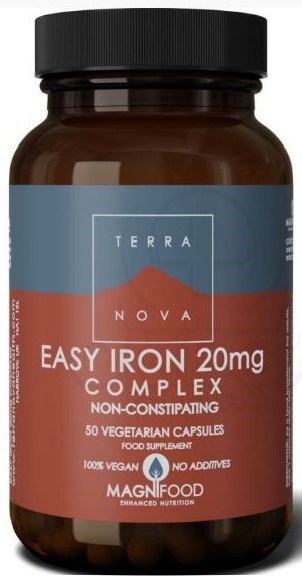 Easy Iron Complex, 20 mg, 50 капсули, Terra Nova | Ozone.bg