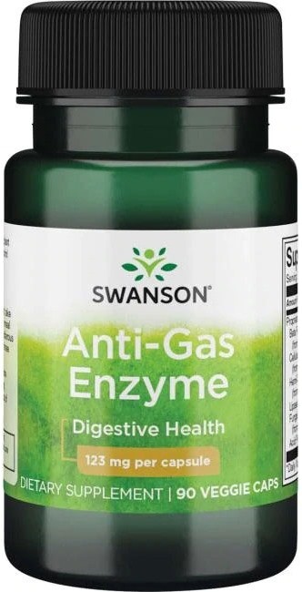 Anti-Gas Enzyme, 123 mg, 90 капсули, Swanson | Ozone.bg