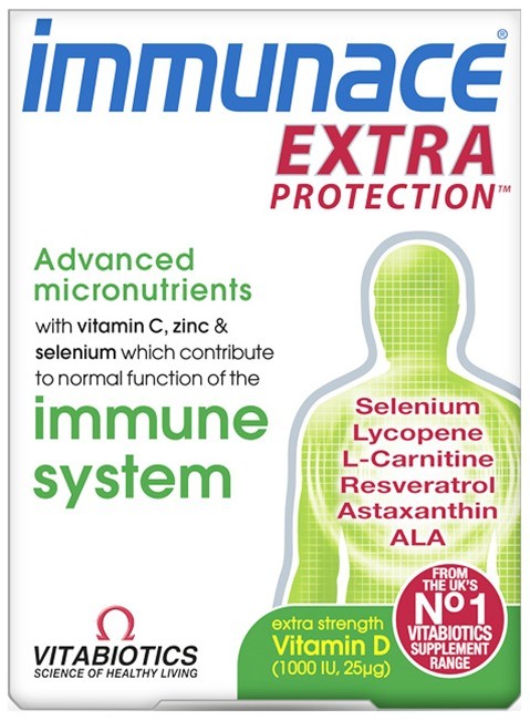 Immunace Extra Protection, 30 таблетки, Vitabiotics | Ozone.bg