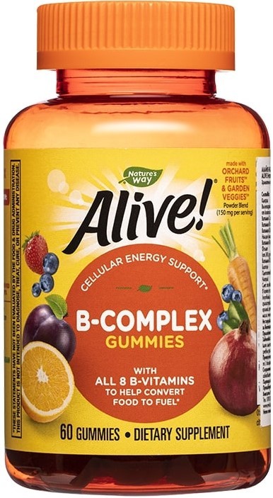 Alive B-Complex Gummies, 60 желирани таблетки, Nature's Way | Ozone.bg