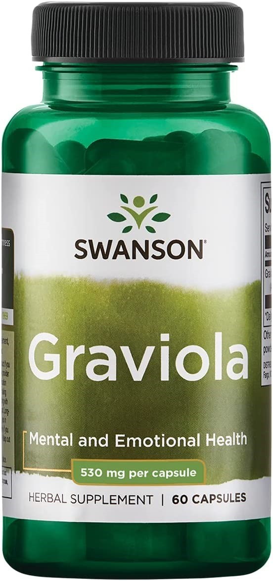 Graviola, 530 mg, 60 капсули, Swanson | Ozone.bg