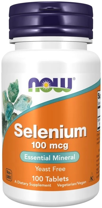 Selenium, 100 mcg, 100 таблетки, Now | Ozone.bg